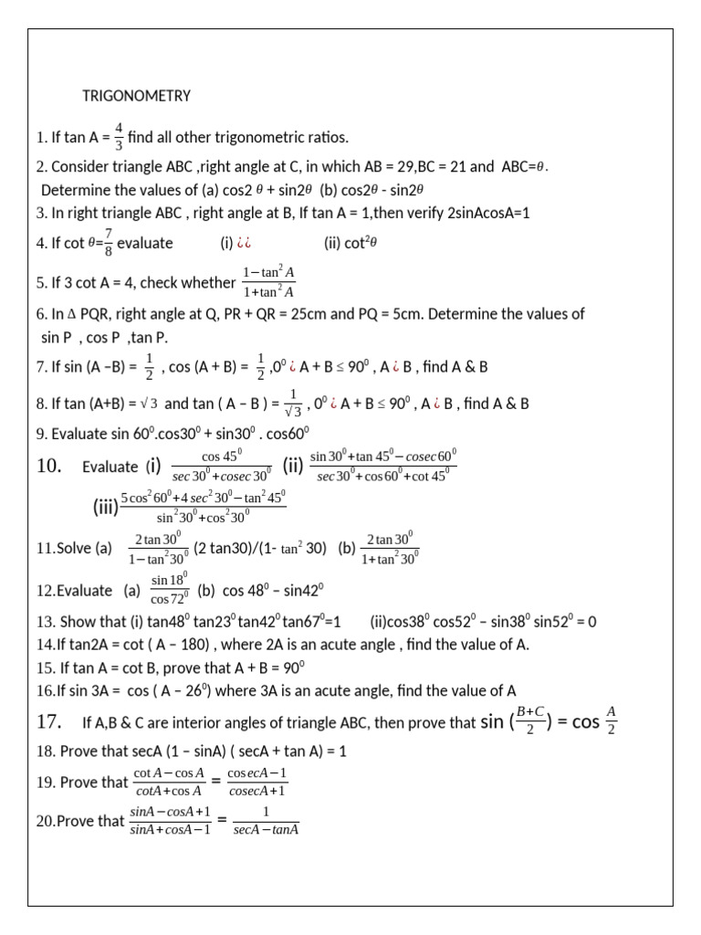Trigonometry | PDF | Trigonometry | Geometry