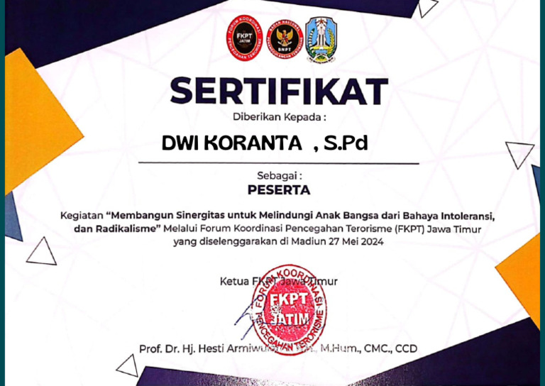 Contoh Sertifikat | PDF
