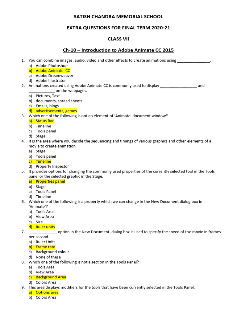Class Vii CH 10 Extra MCQ | PDF | Area | Drawing