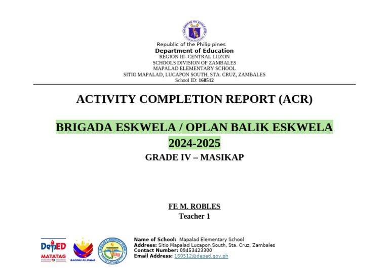 Acr Brigada 2024-2025 Cover | PDF
