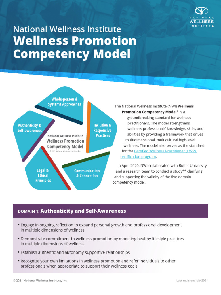 Nwi - Wellness Promotion Compe | PDF | Goal | Community
