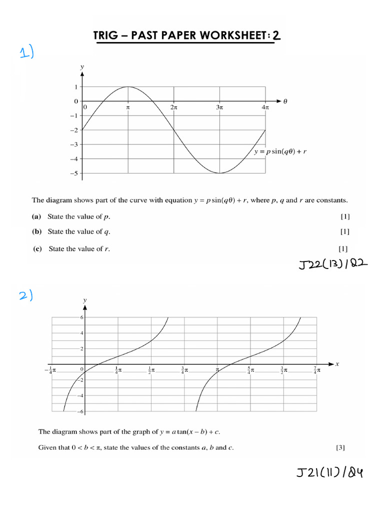 Trig - PP Ws 2 | PDF