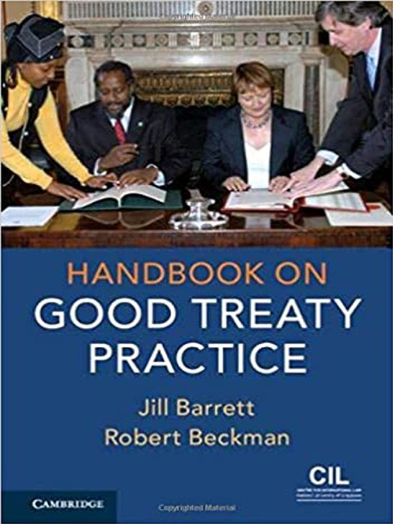 Jill Barrett, Robert Beckman - Handbook On Good Treaty Practice ...