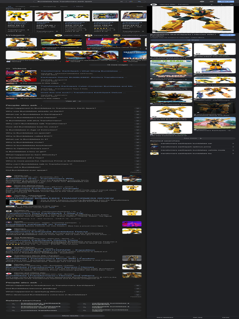 Bumblebee Face Transformers Earth Spark - Google Search | PDF | Transformers (Franchise)
