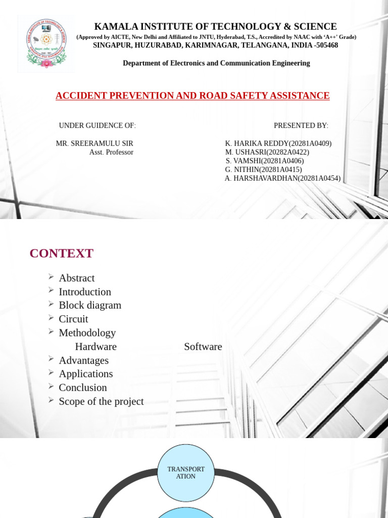 Accident Prevention and Road Safety Assistance Final | PDF | Internet ...