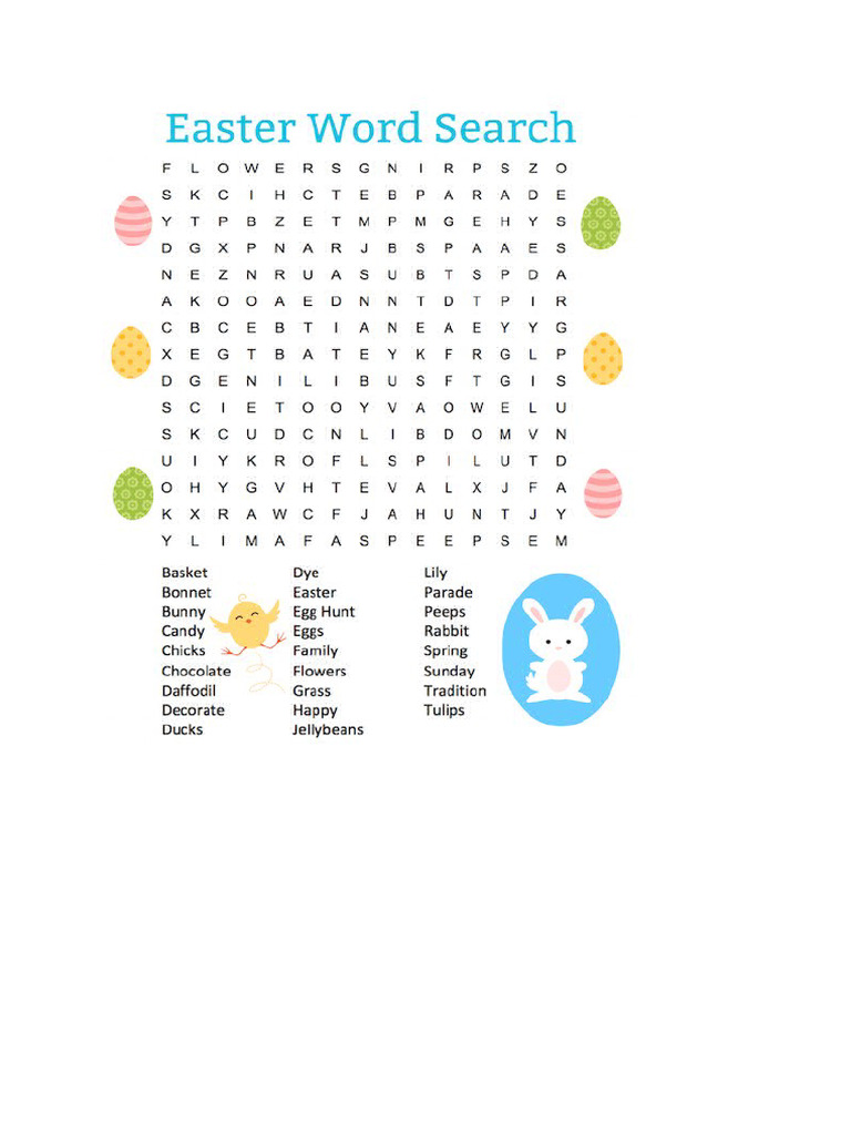 Easter Wordsearch | PDF