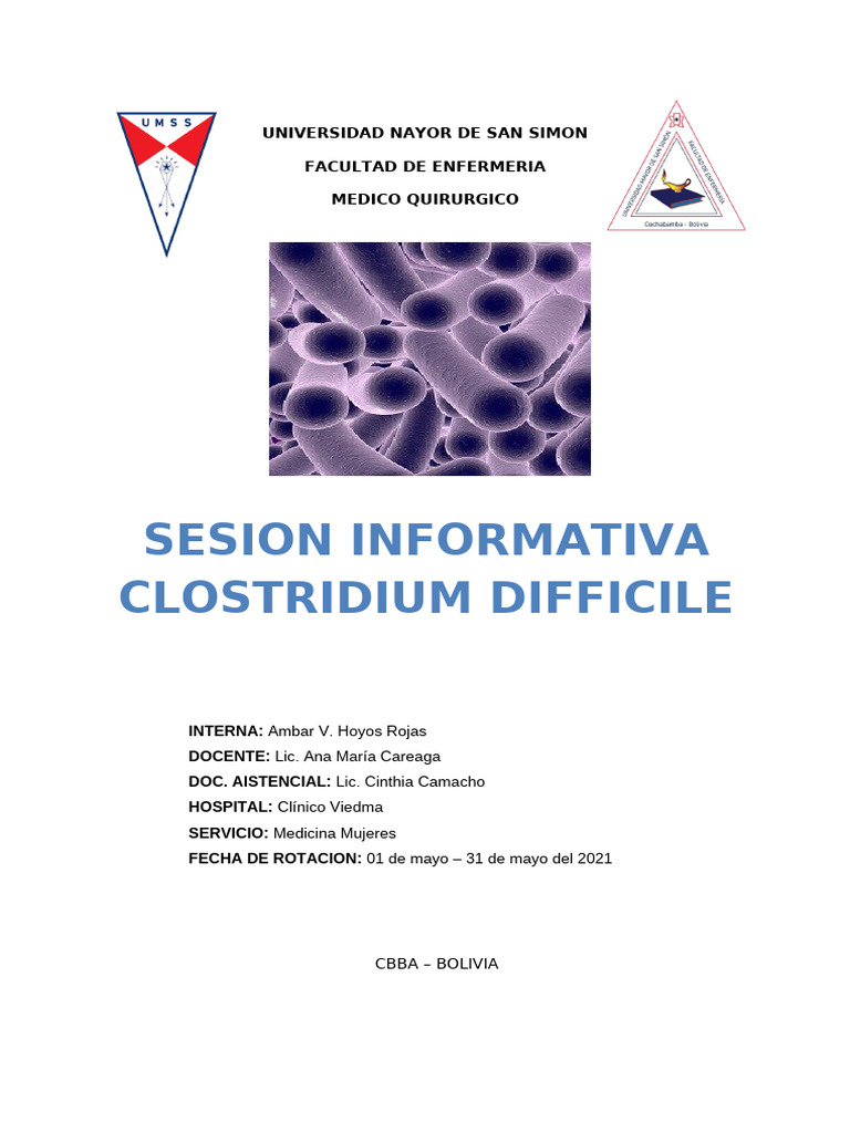 Infección por Clostridium difficile: Diagnóstico y Tratamiento | PDF ...