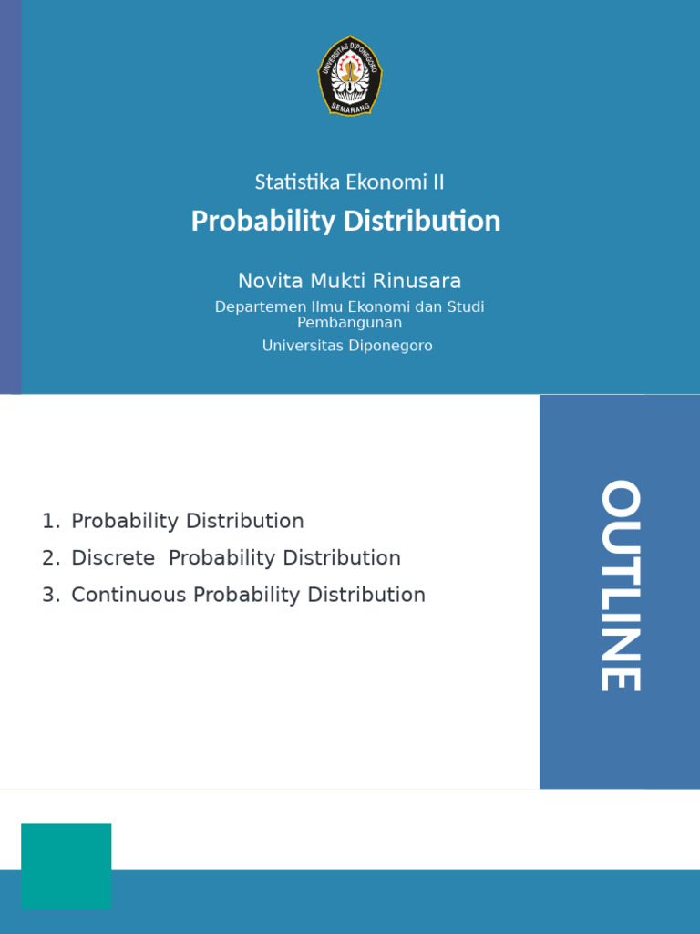 3 Probability Distribution | PDF