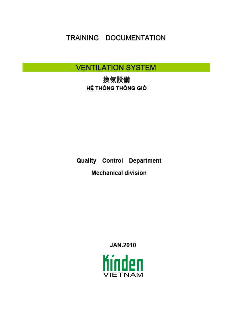 Ventilation Training | PDF