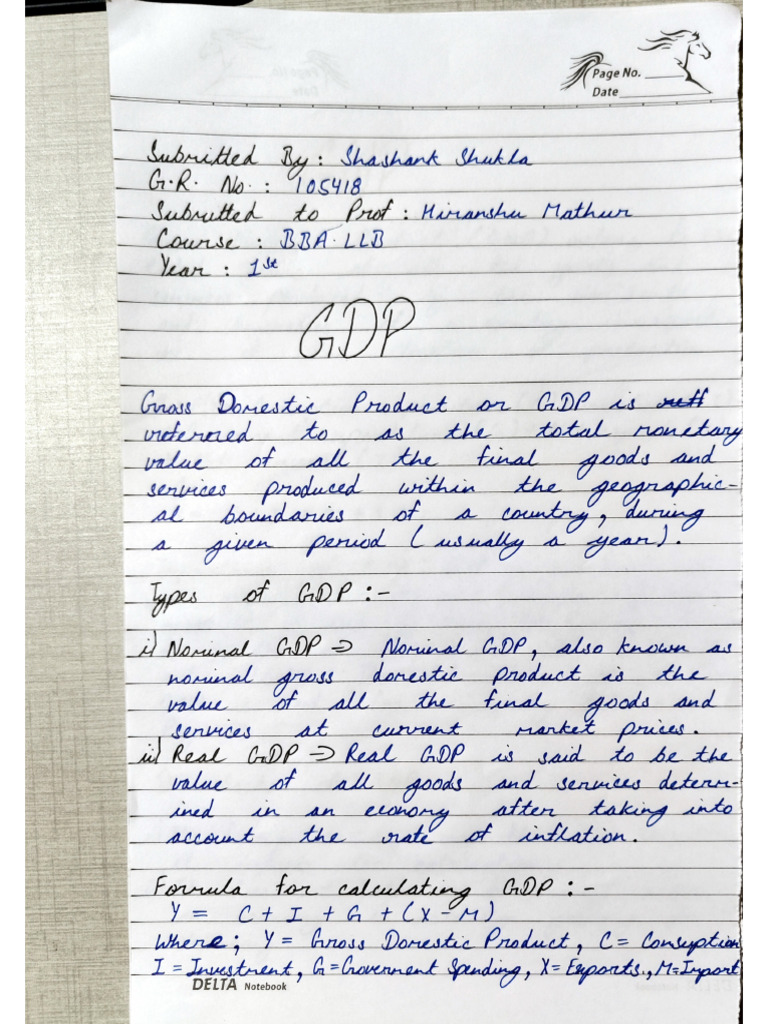 GDP, GNP, NDP, NNP | PDF