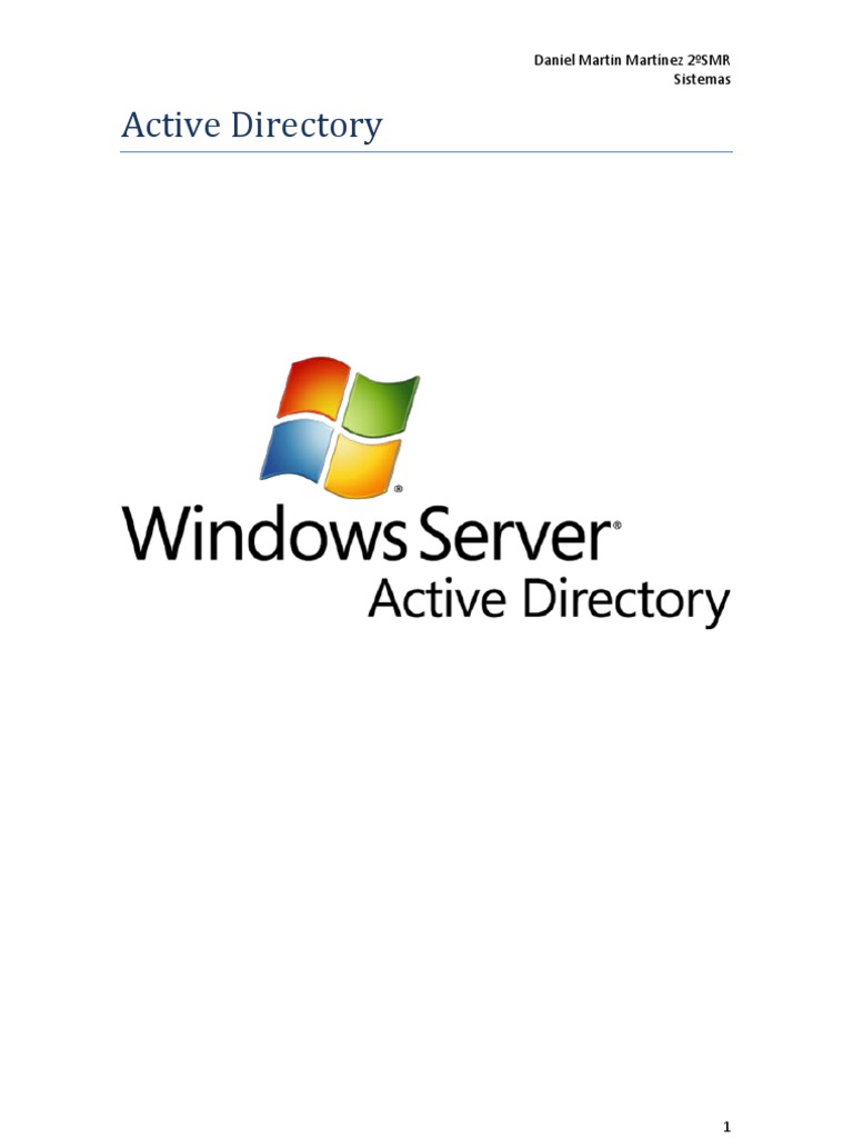 Tutorial Active Directory | PDF | sistema de nombres de dominio ... Tutorial Active Directory | PDF | sistema de nombres de dominio ...