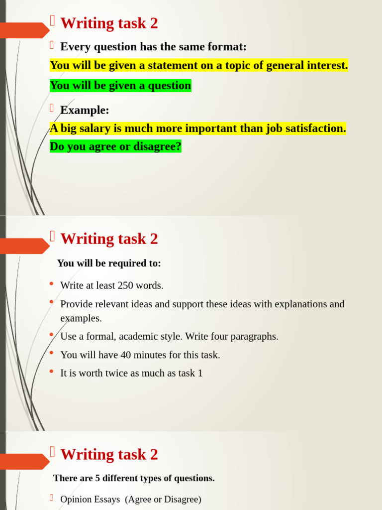 Writing Task 2. Opinion Essay | PDF | Essays | Verb