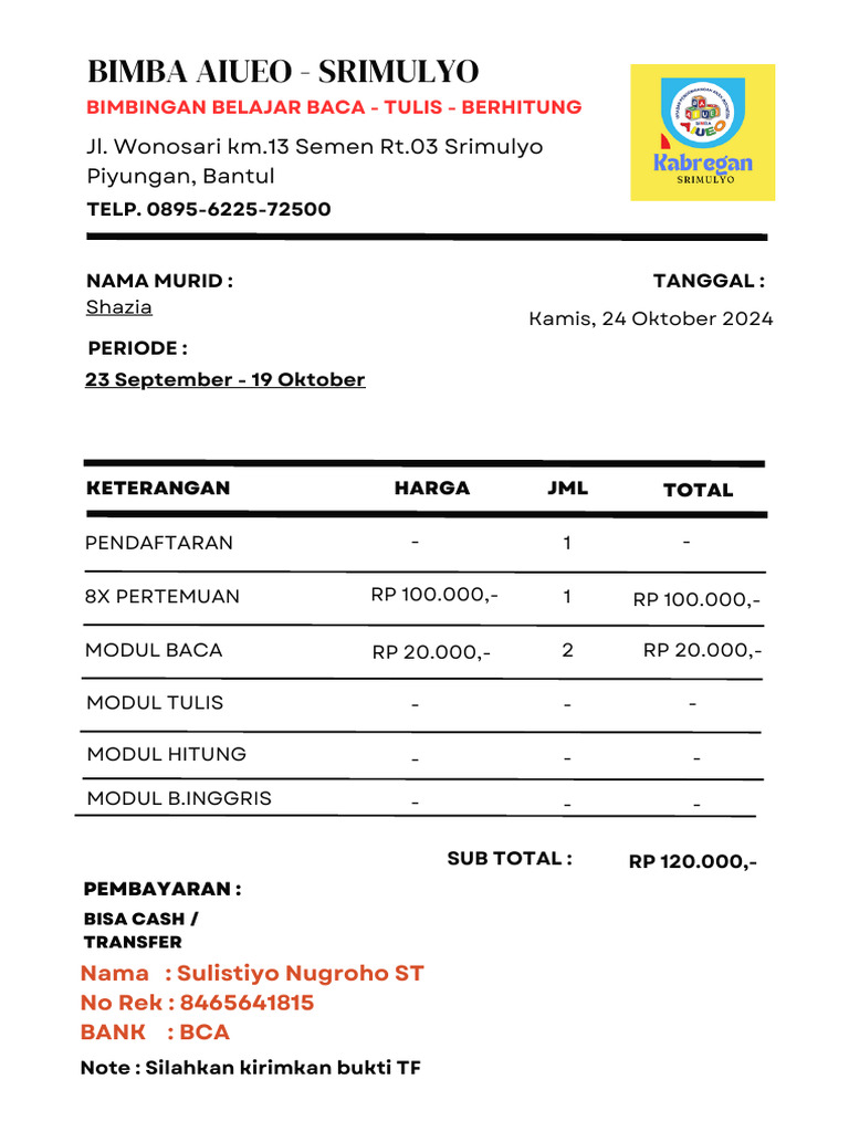 Salinan Dari Hitam Putih Minimalist Profesional Bisnis Faktur Invoice ...