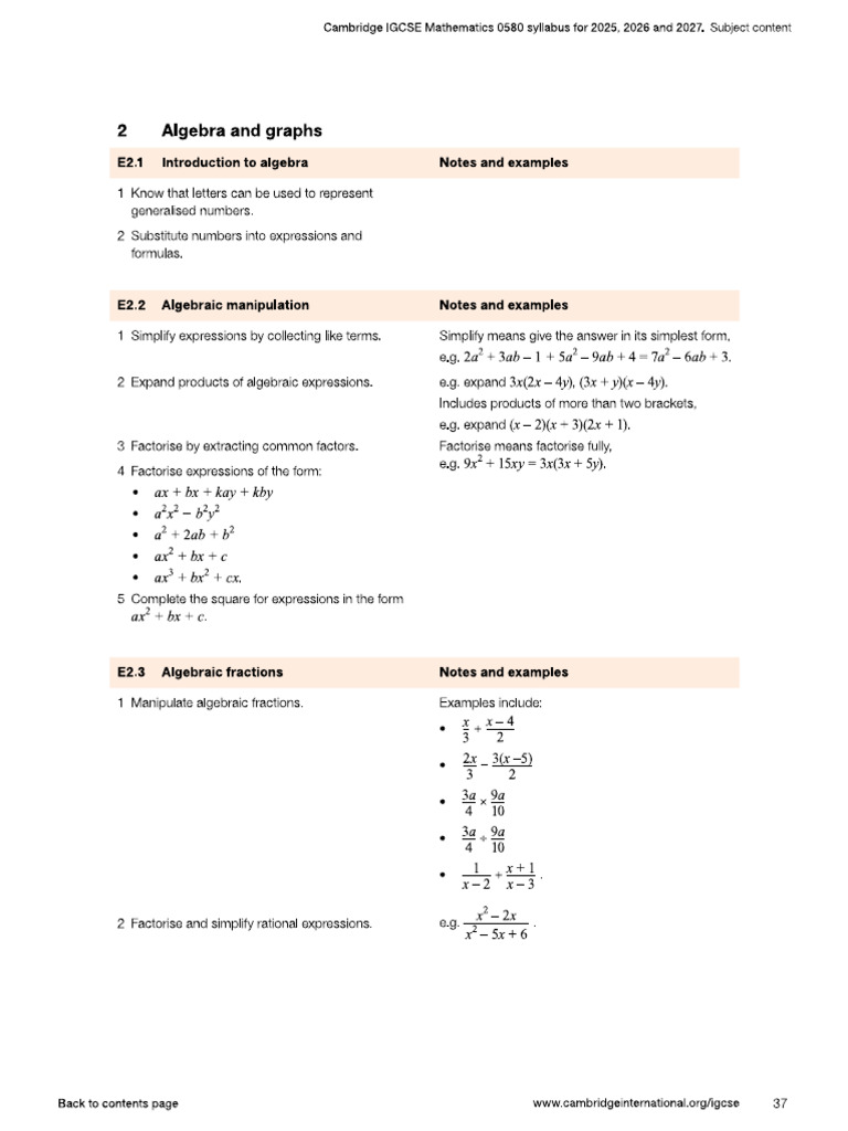 Algebra and Cordinate Geometry | PDF