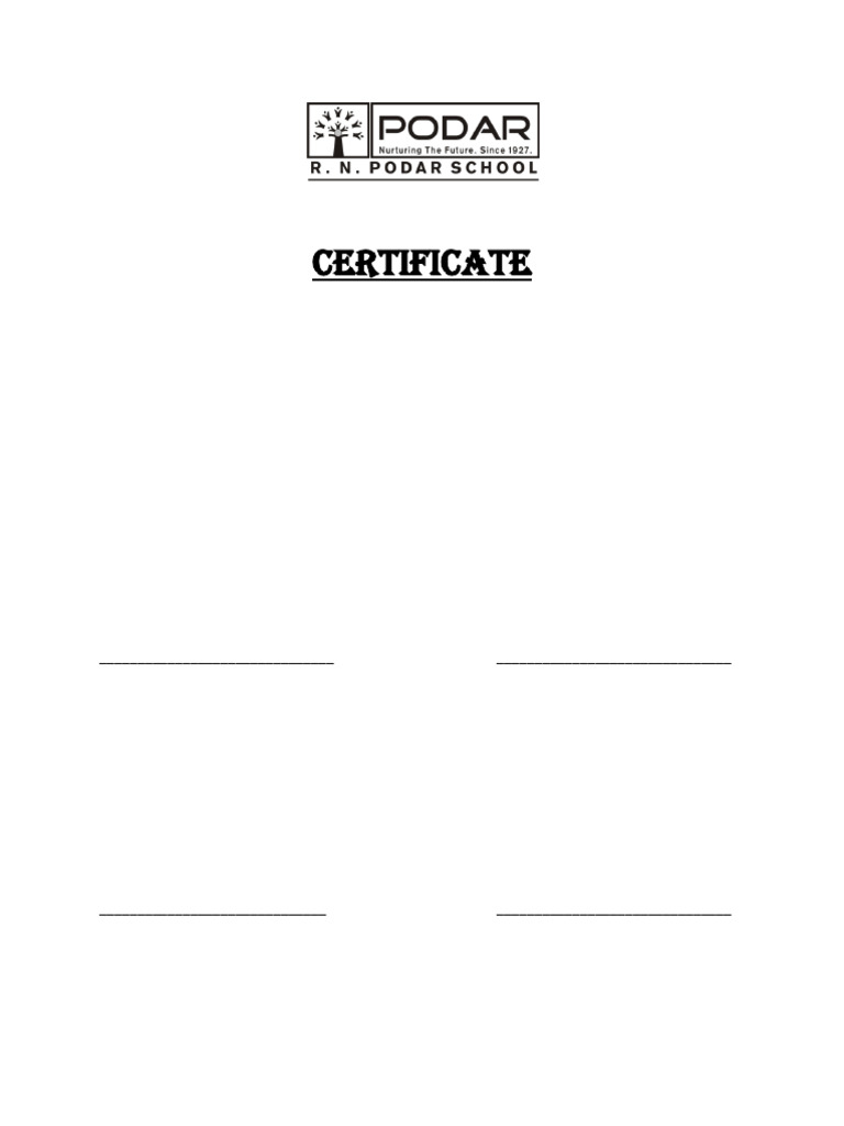 BST Certificate | PDF