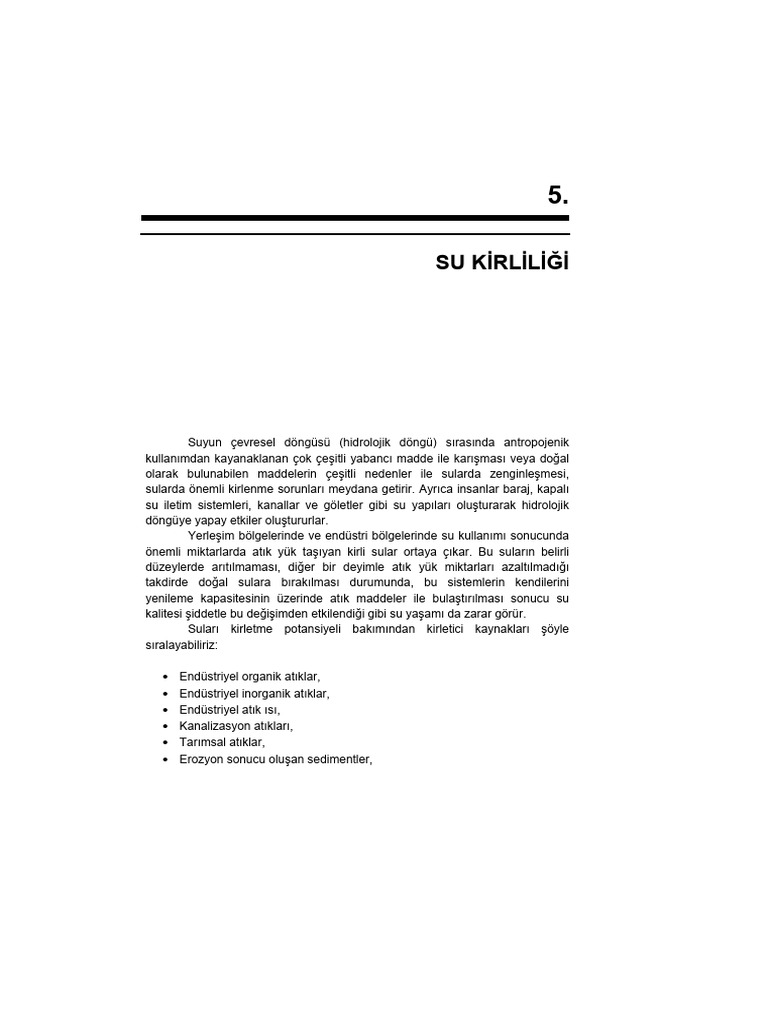 CevreKirliligi Bolum 5 | PDF
