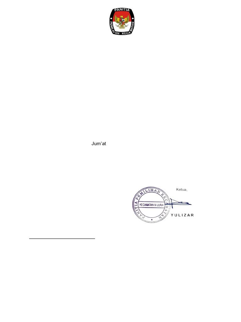 Undangan Sosialisasi Tahapan Pilkada 2024 | PDF