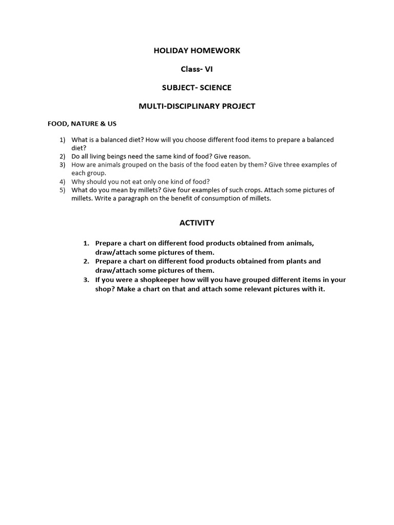 Class VI - HHW-SCIENCE - May - June | PDF