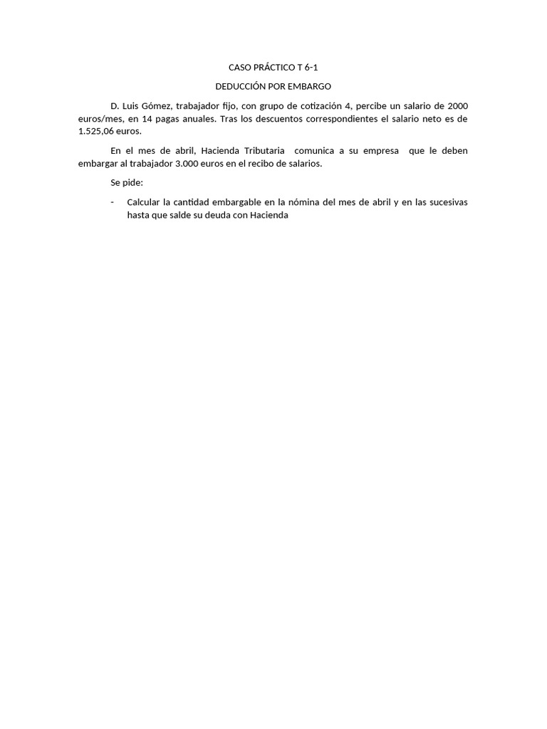 Caso Práctico T 6-1 | PDF