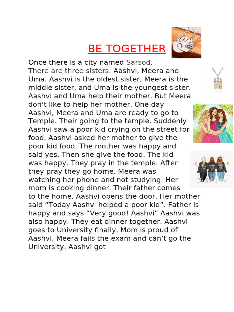 Sisters' Journey of Kindness and Unity | PDF