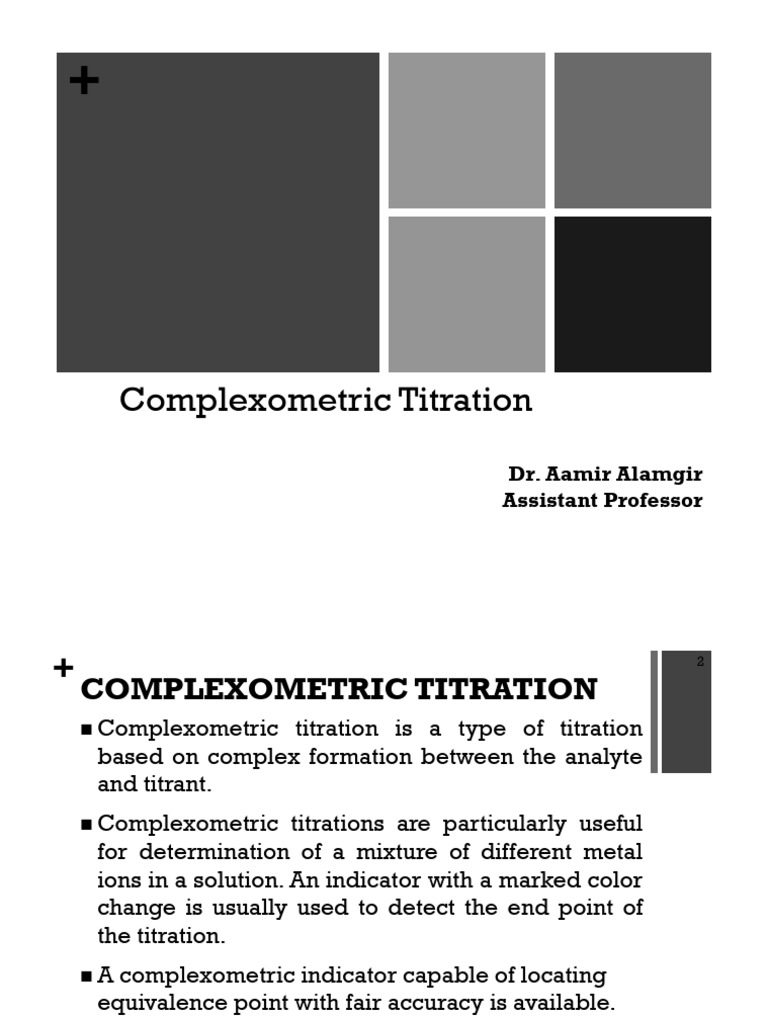 Complexometric Titration 1 | PDF | Ligand | Chemical Substances
