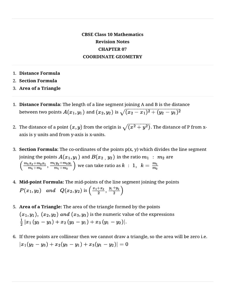 Coordinate Geometry | PDF