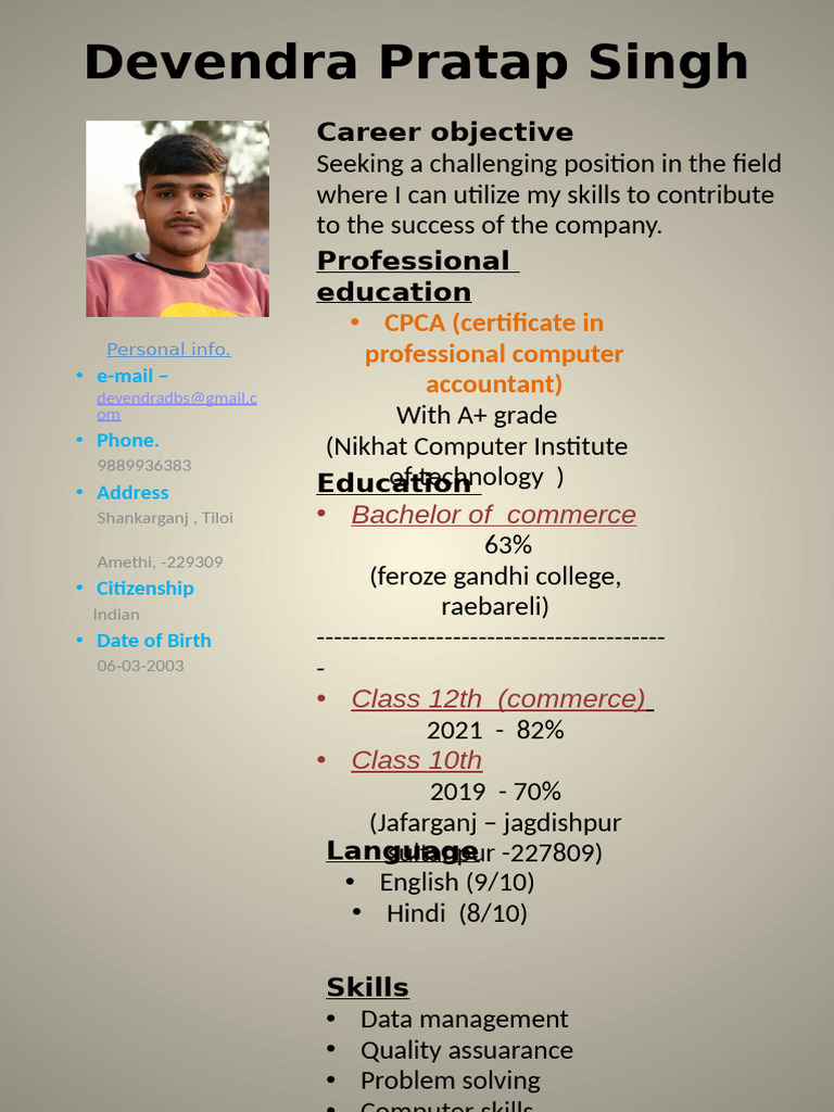 Devendra Pratap Singh | PDF | Business