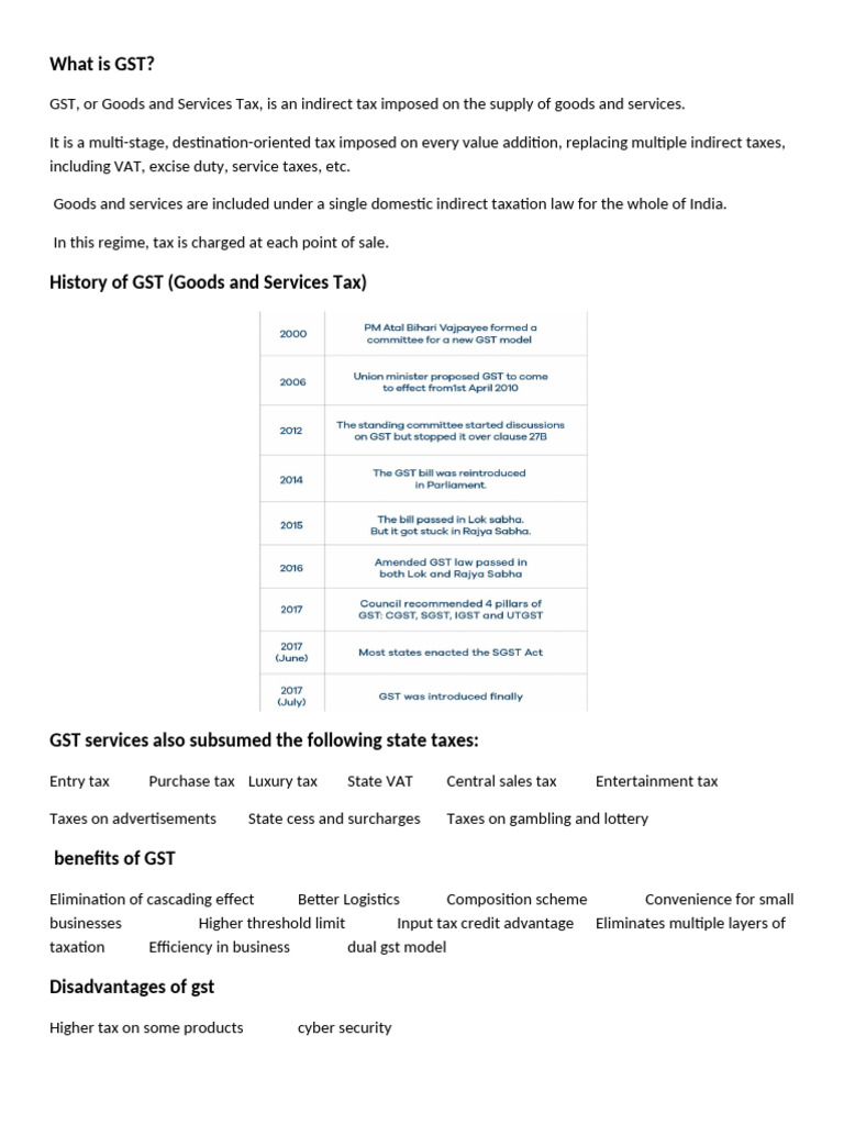 Tally GST Notes | PDF