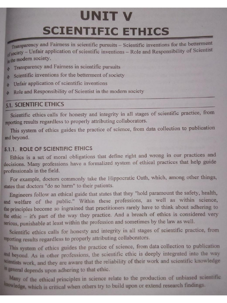 GE3791-HVE's Unit 5 Study Material | PDF