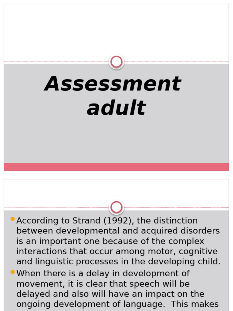 Assessment of Motor Speech Disorders in Adults | PDF | Larynx | Human Voice