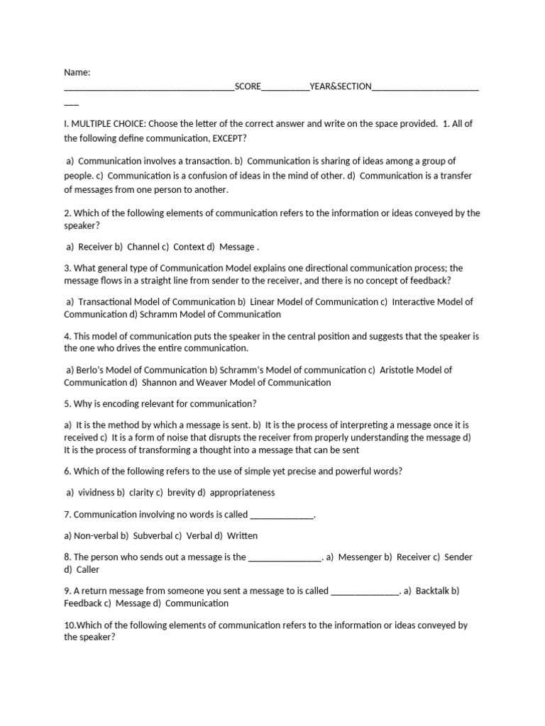 Grade 9 | PDF | Communication | Human Communication