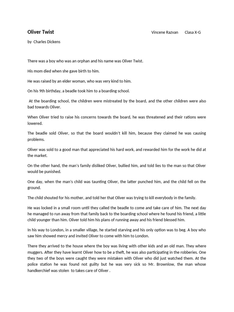 Oliver | PDF | Robbery | Oliver Twist