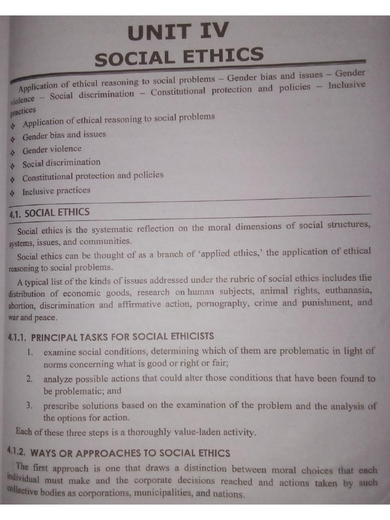 GE3791-HVE's Unit 4 Study Material | PDF