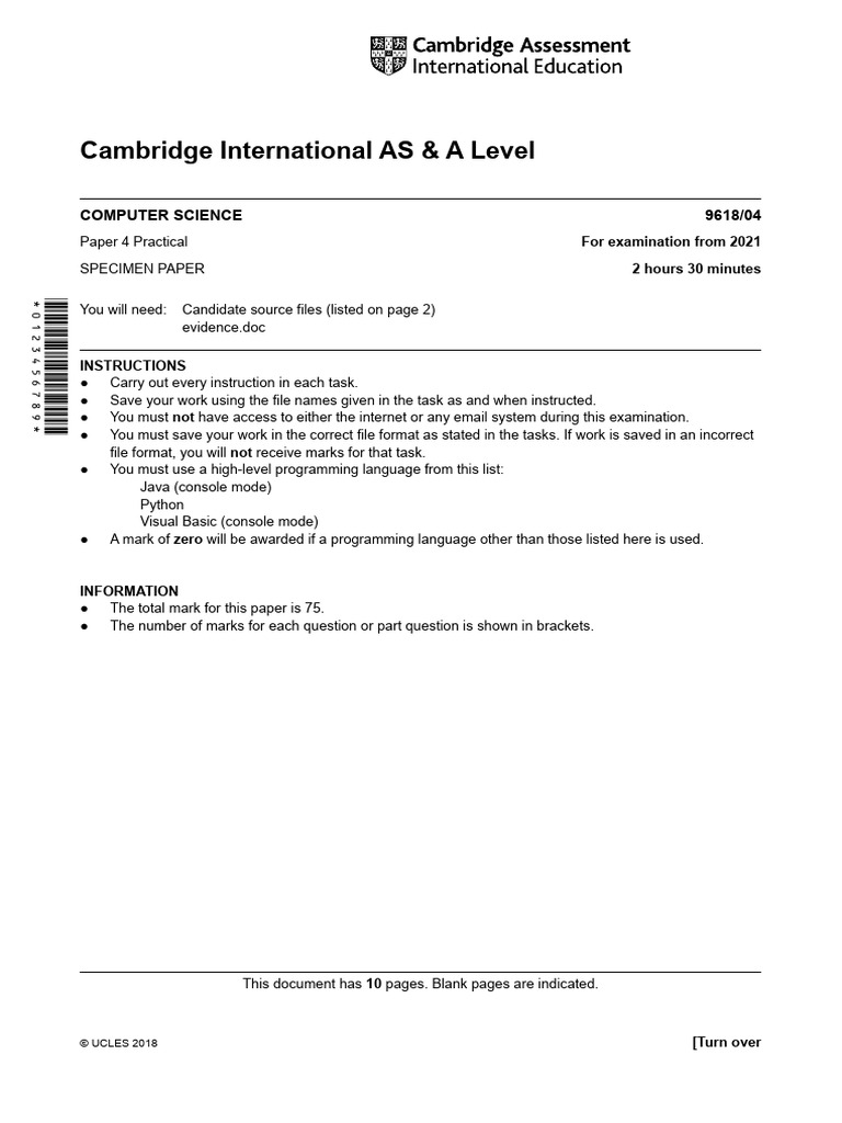 Combine Paper 4 (New) | PDF | Computer Programming | Computing