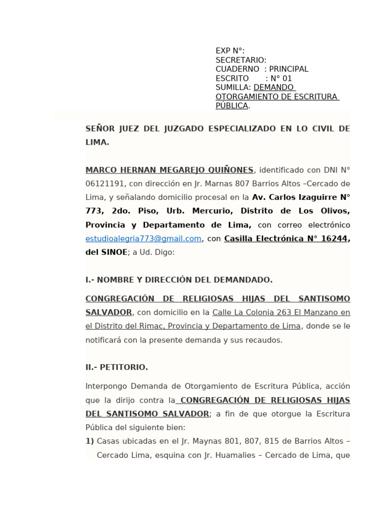 Otorgamiento Melgarejo | PDF | Justicia | Crimen y violencia
