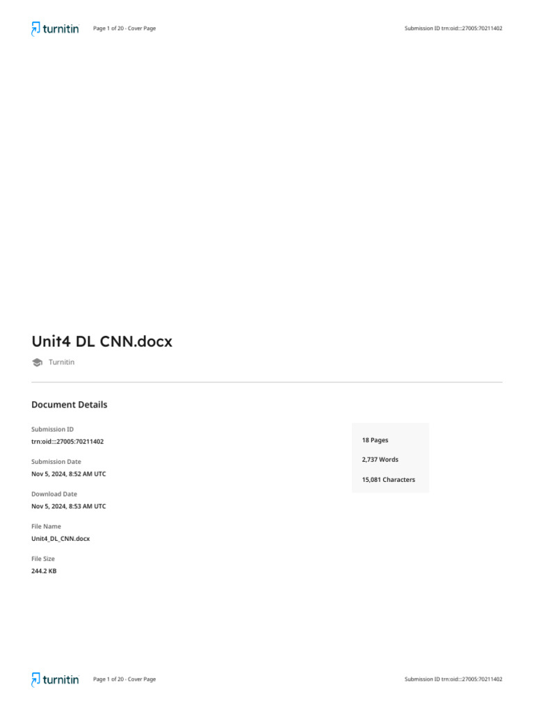 Ai-Unit4 DL CNN | PDF | Cognition | Computing