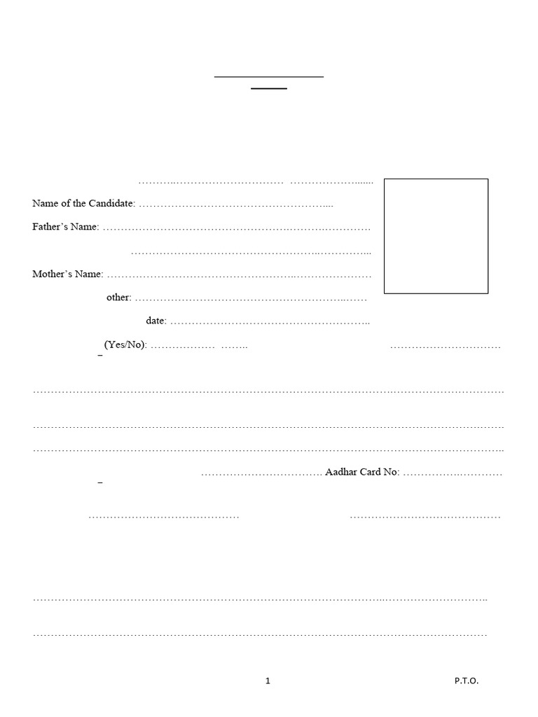 Indraprastha College Nomination Form | PDF