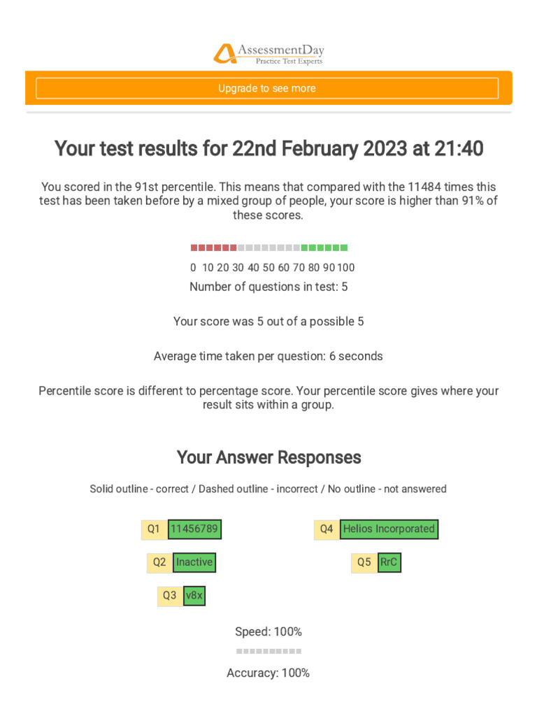 Error Checking Test Results Summary | PDF