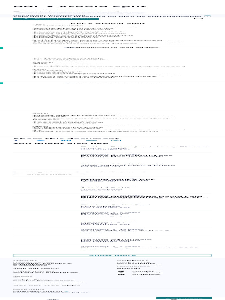 PPL X Arnold Split PDF | PDF