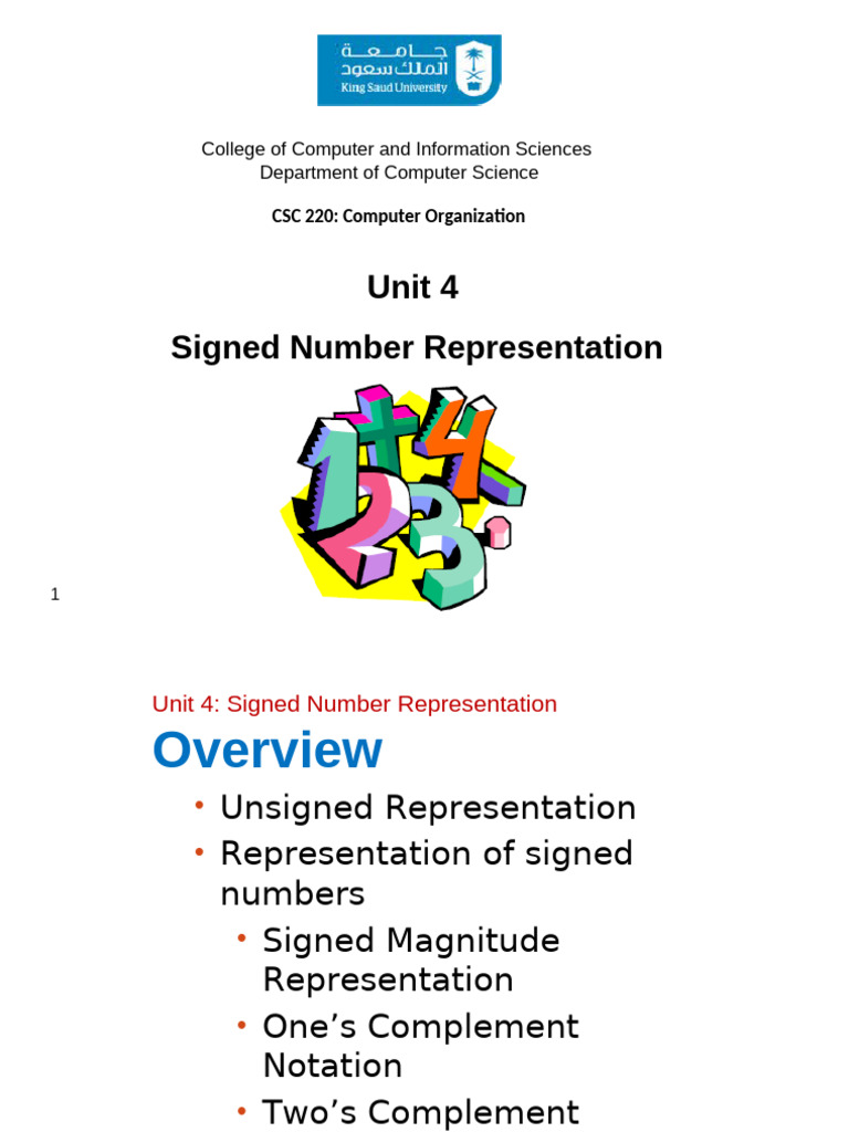 Signed Number Representation Guide | PDF | Computer Science | Computing