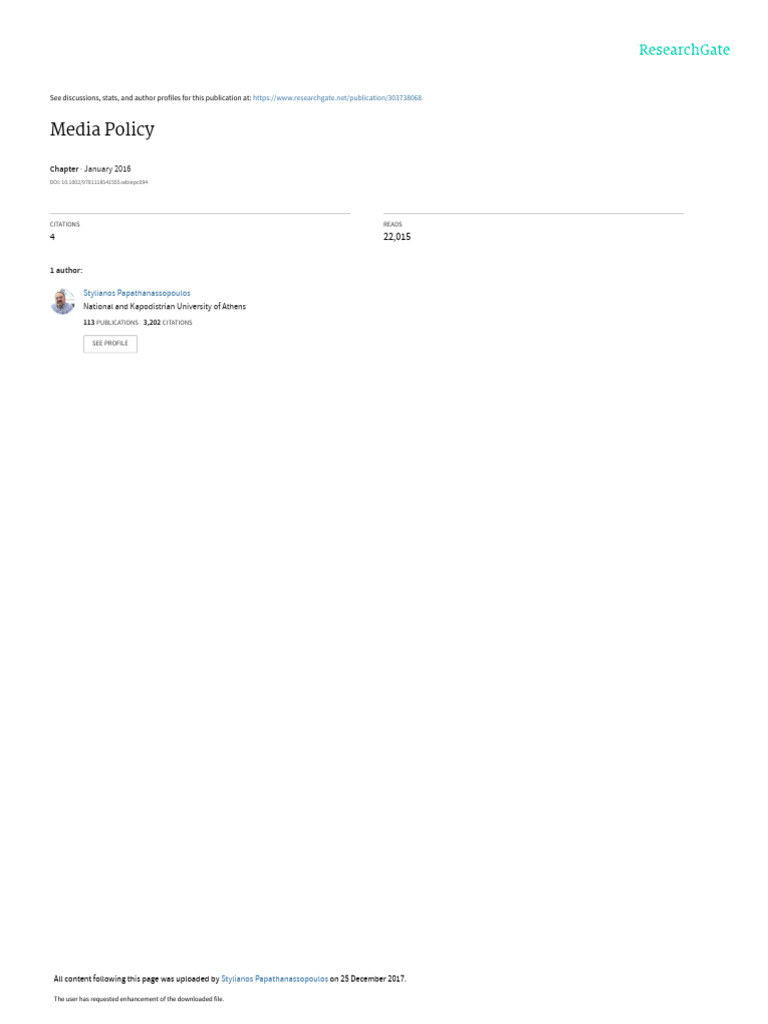 Media_Policy | PDF | Policy | Governance