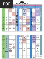 Time Table For Primary Classes (2025-2026) | PDF