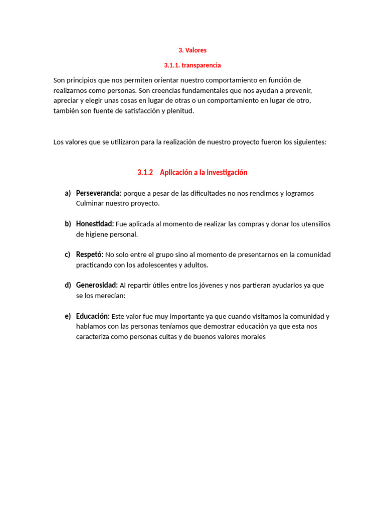 Valores en Proyectos Comunitarios | PDF | Comportamiento | Psicología Social