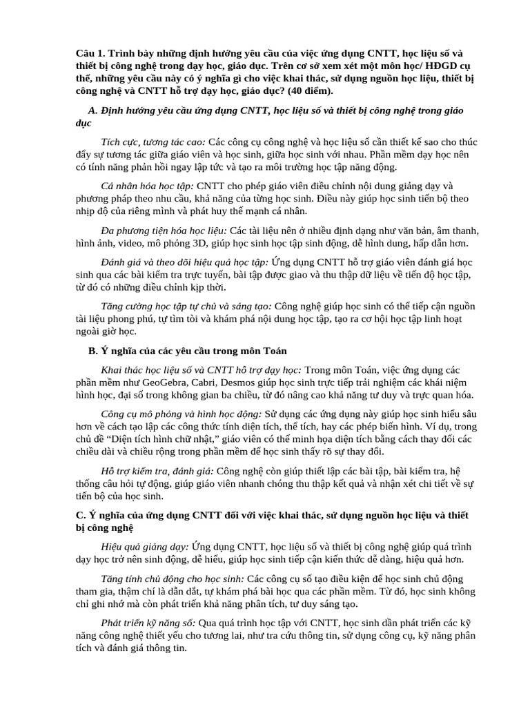 Bai Thu Hoach Cuoi Khoa | PDF