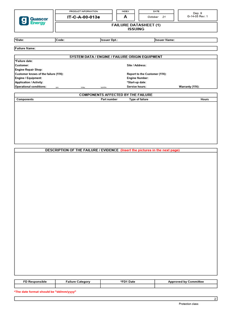 Failure_Datasheet | PDF