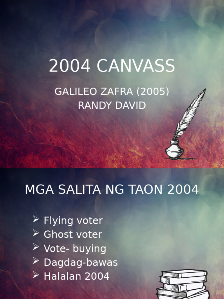 2004 Canvass | PDF