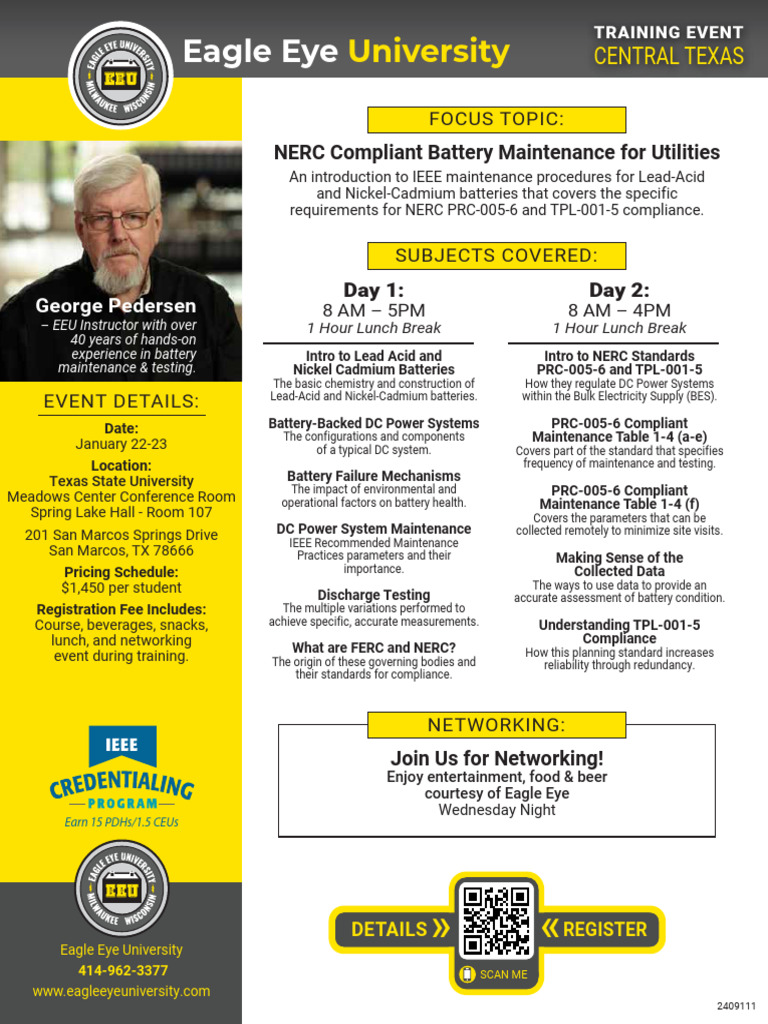 2025-EEU-Regional-Texas-Flyer 1 | PDF | Reliability Engineering | Electrical Engineering