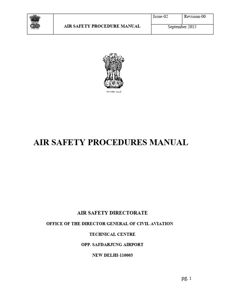 Air Safety Procedure Manual | PDF | Aviation Safety | Air Traffic Control