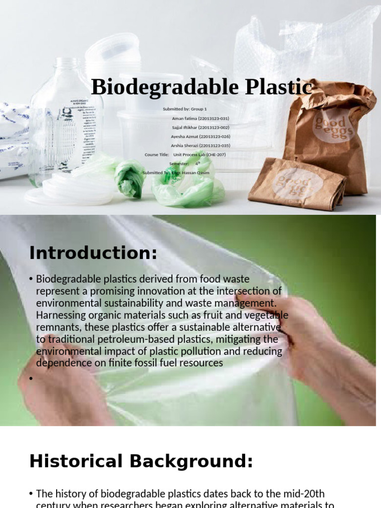 Biodegradable Plastic | PDF | Materials