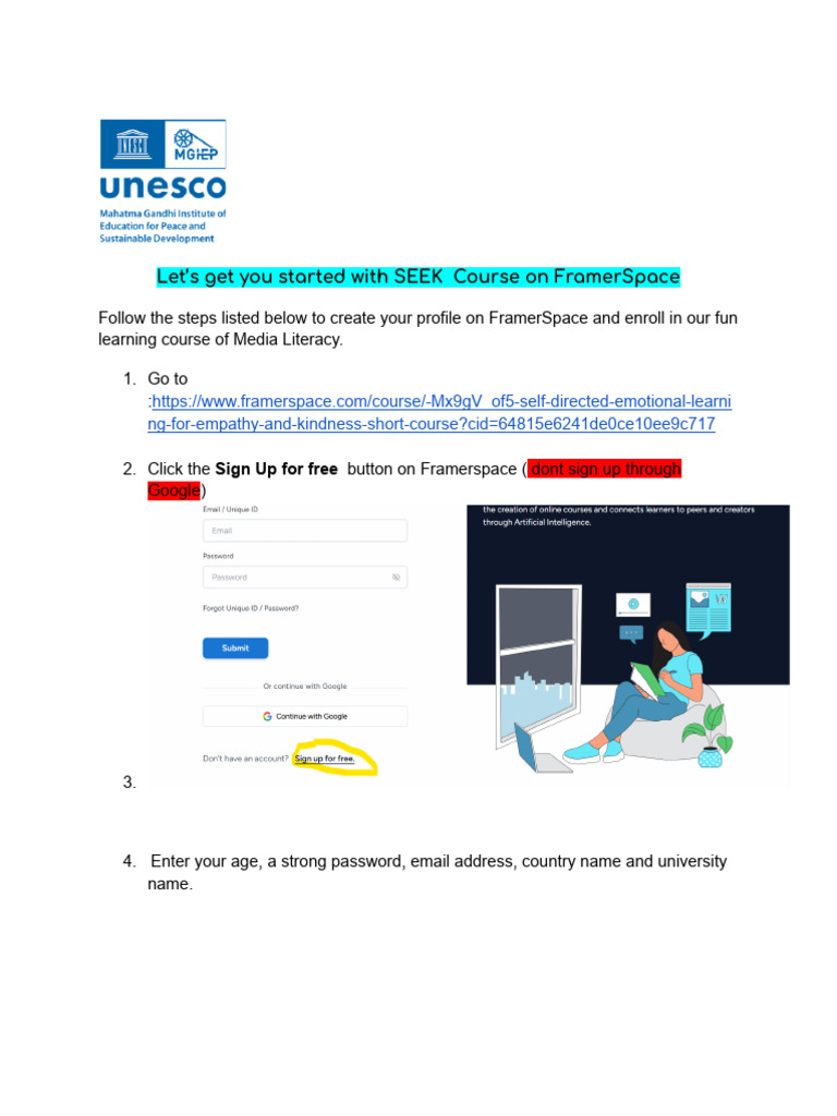 Guidebook - SEEK Registration For MRU | PDF